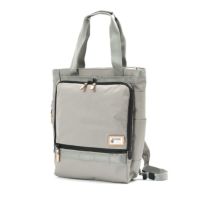 moustache on time 2WAY トートリュックサック ポリエステル×牛革×ヌメ